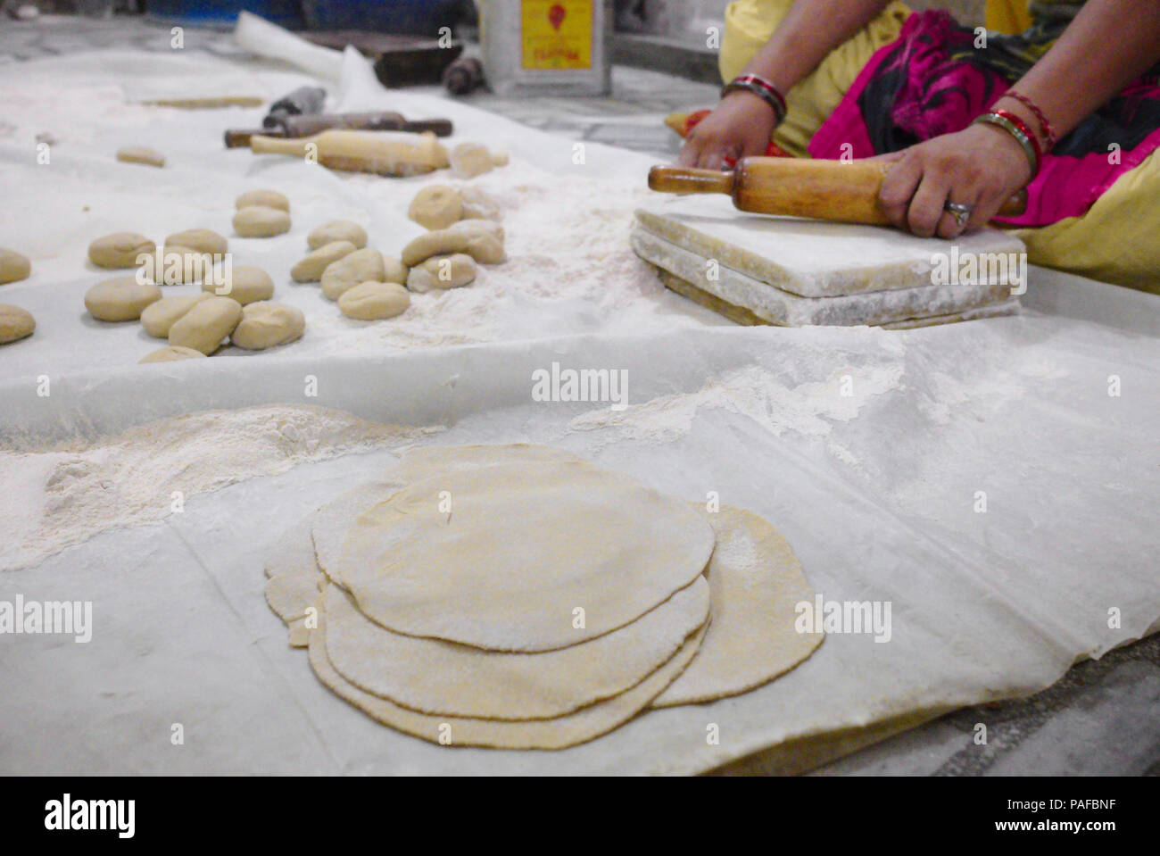 A smaller langar, the community kitchen of sikh temples, where meals ...