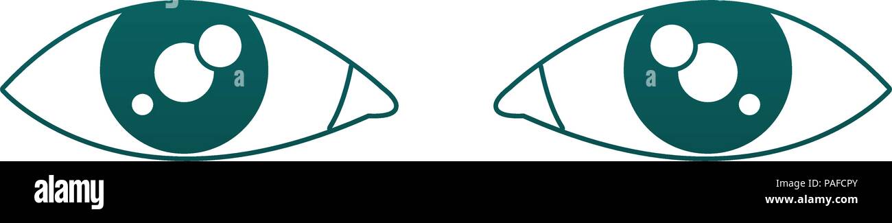 Human eye cartoon vector illustration graphic design Stock Vector Image ...