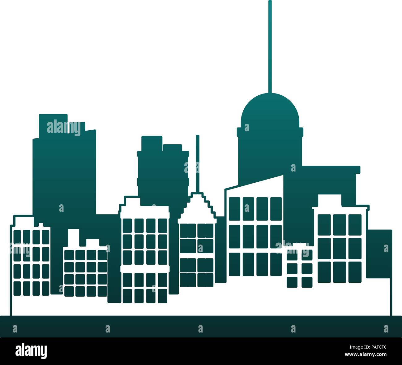 City building scenery vector illustration graphic design Stock Vector ...
