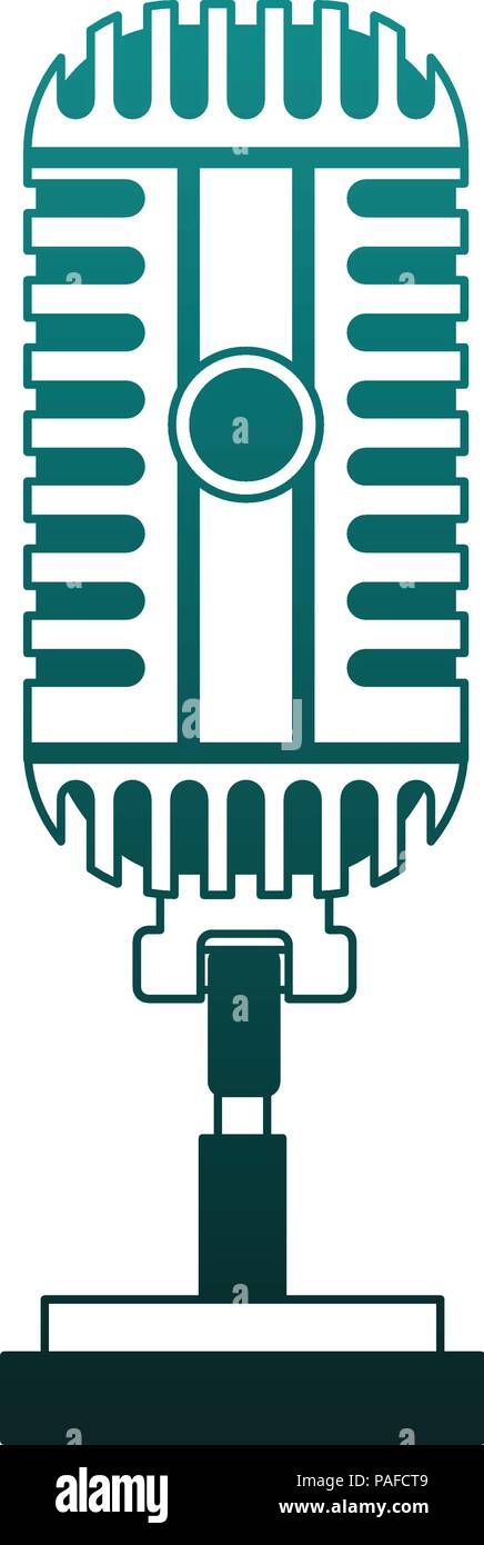 Vintage microphone isolated vector illustration graphic design Stock ...