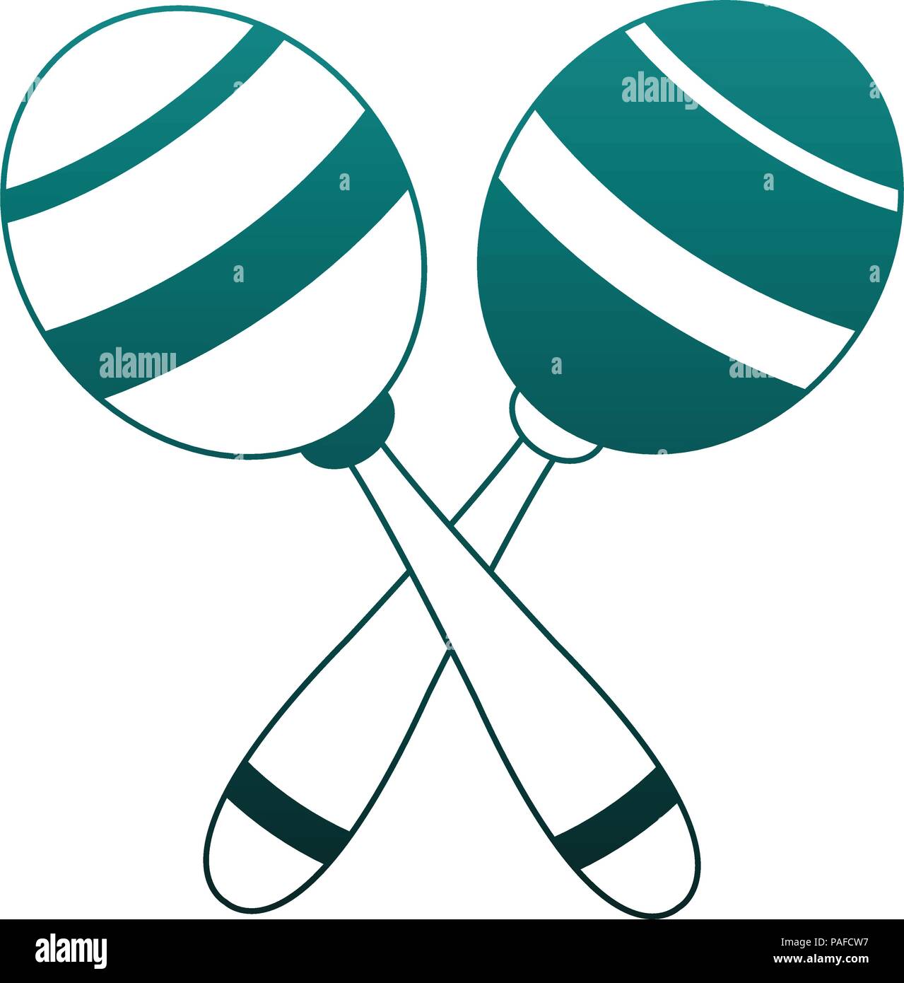 Maracas music instrument vector illustration graphic design Stock ...
