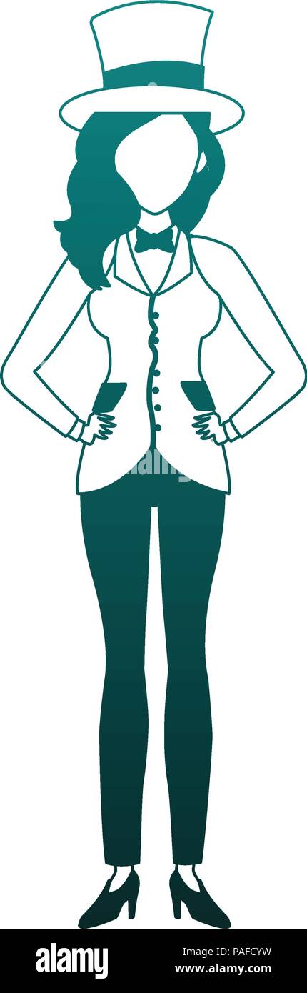 Woman magician costume cartoon vector illustration graphic design Stock ...