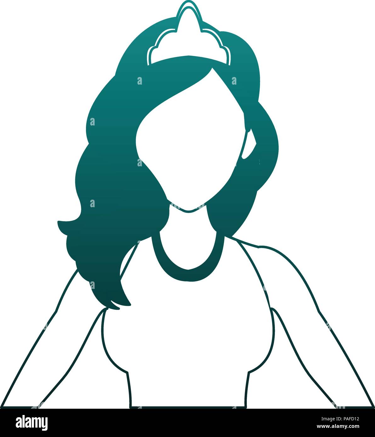 Princess costume cartoon vector illustration graphic design Stock ...