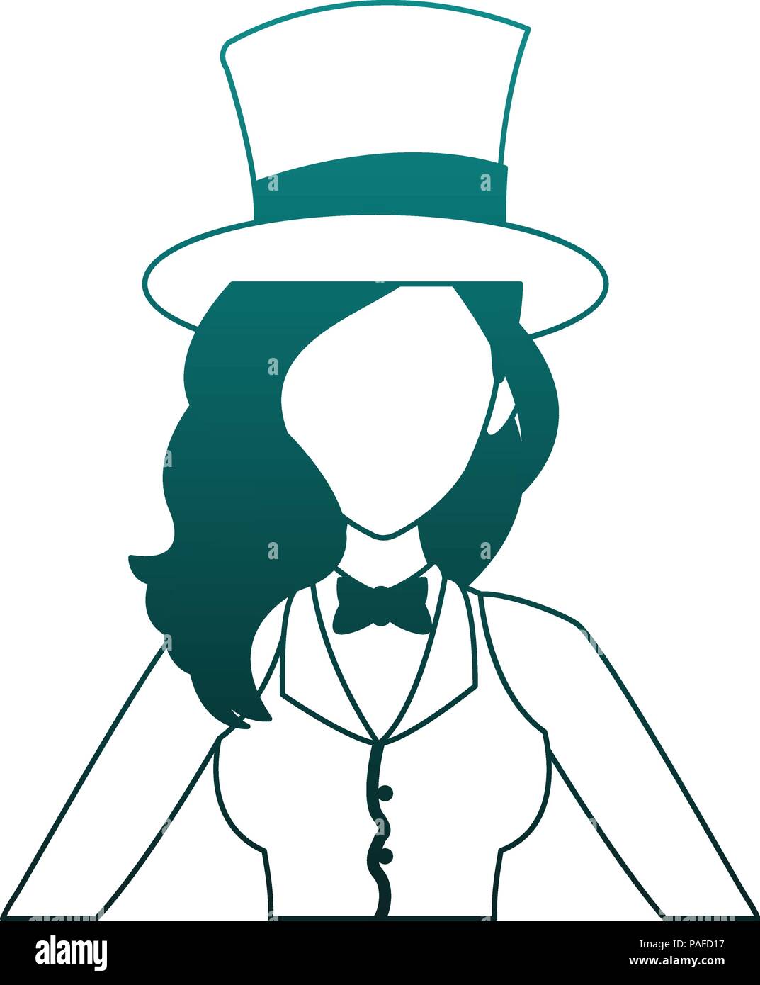 Woman magician costume cartoon vector illustration graphic design Stock ...
