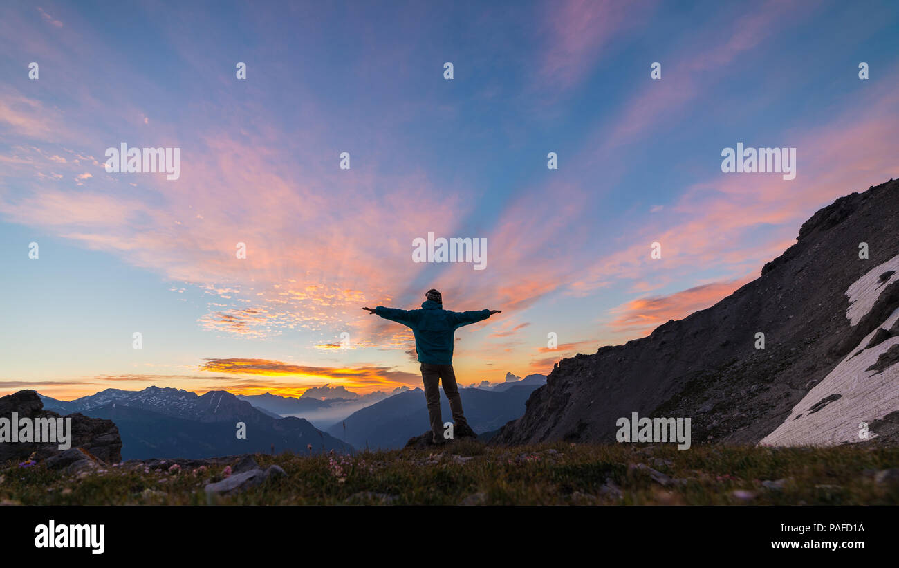 Conquering the mountain hi-res stock photography and images - Alamy