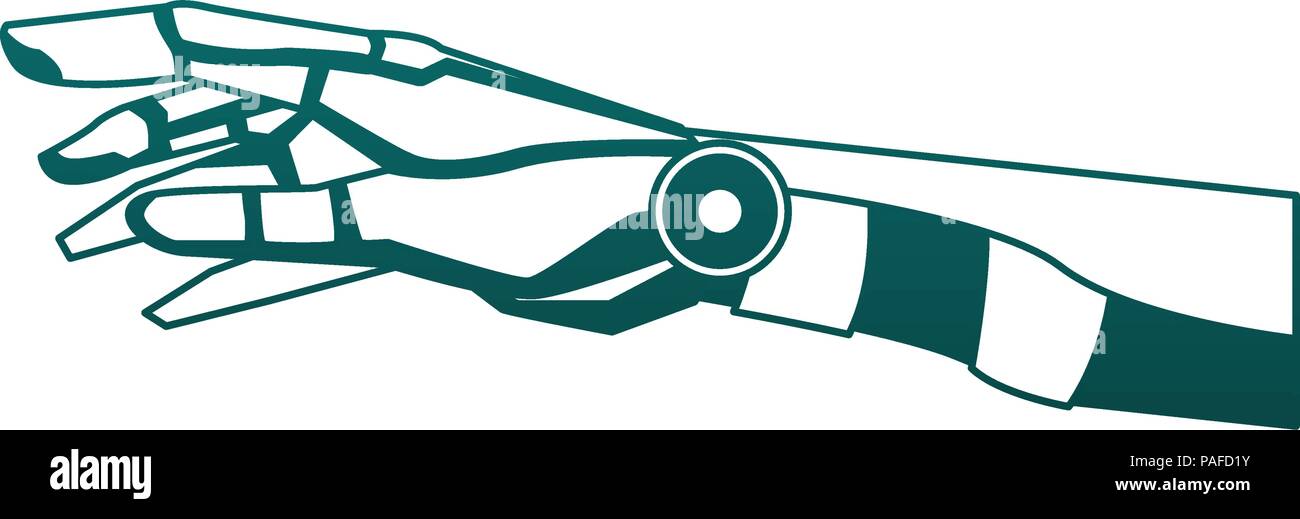 Robot hand technology vector illustration graphic design Stock Vector ...