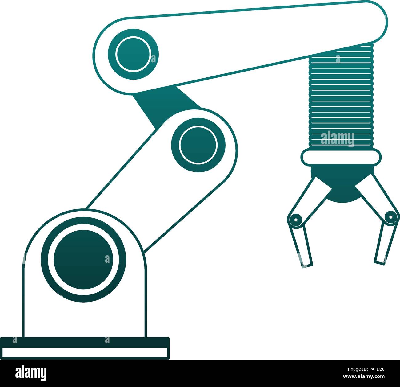 Robot arm machine vector illustration graphic design Stock Vector Image ...