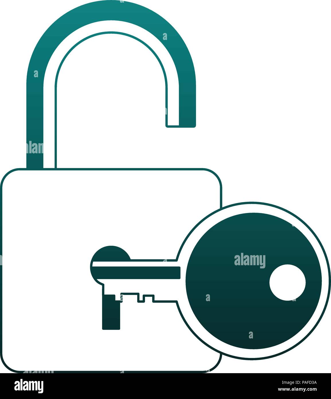 Key inside padlock vector illustration graphic design Stock Vector ...