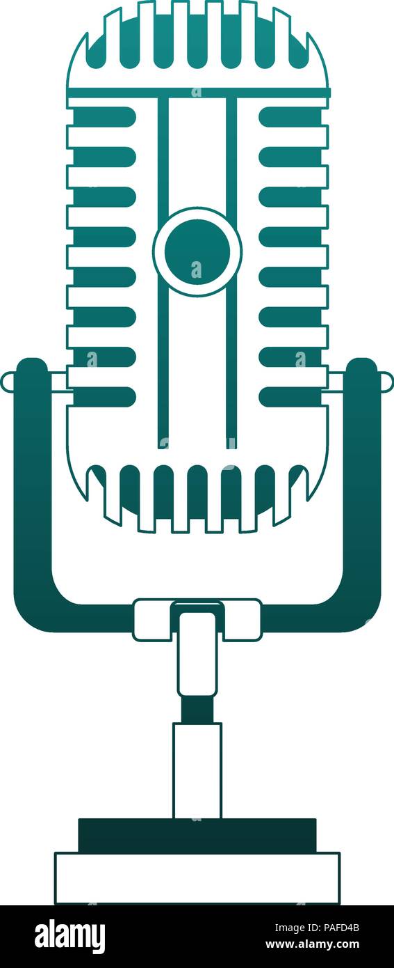 Vintage microphone isolated vector illustration graphic design Stock ...
