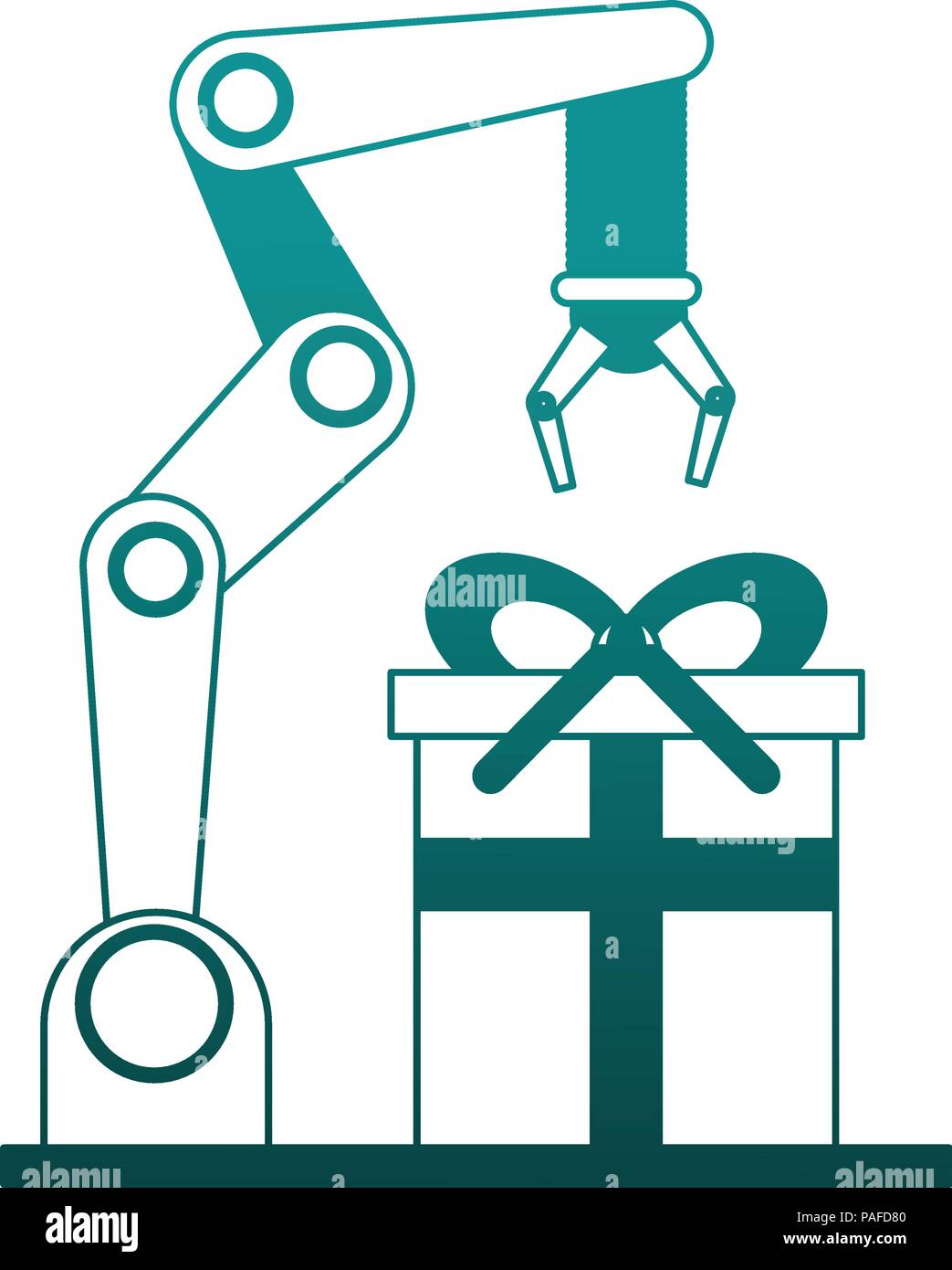Robot arm machine vector illustration graphic design Stock Vector Image ...