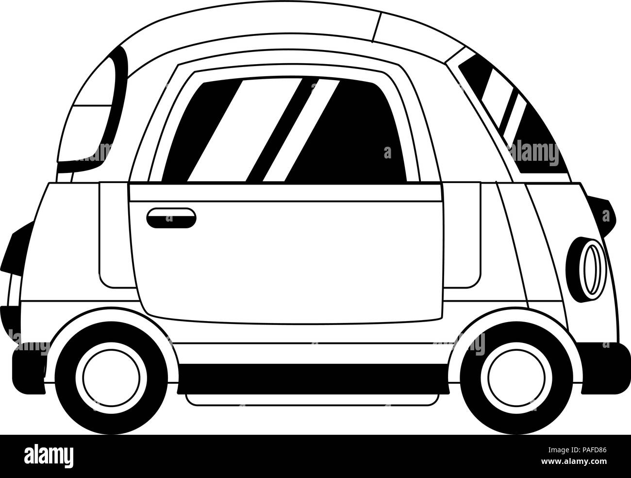 Funny small car cartoon vector illustration graphic design Stock Vector ...