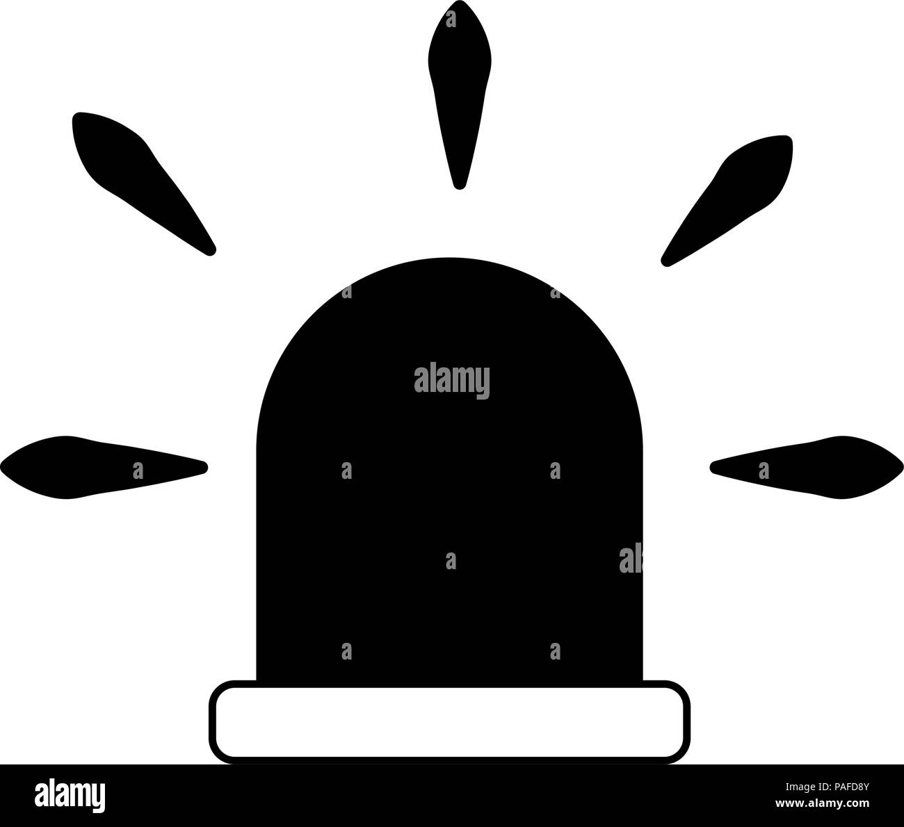 Alarm siren light vector illustration graphic design Stock Vector Image ...