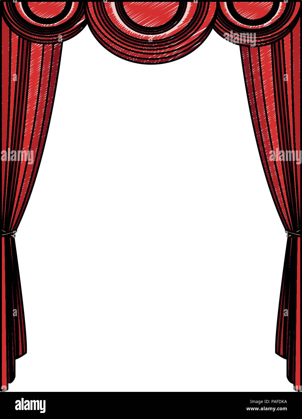 Theater curtains isolated vector illustration graphic design Stock ...