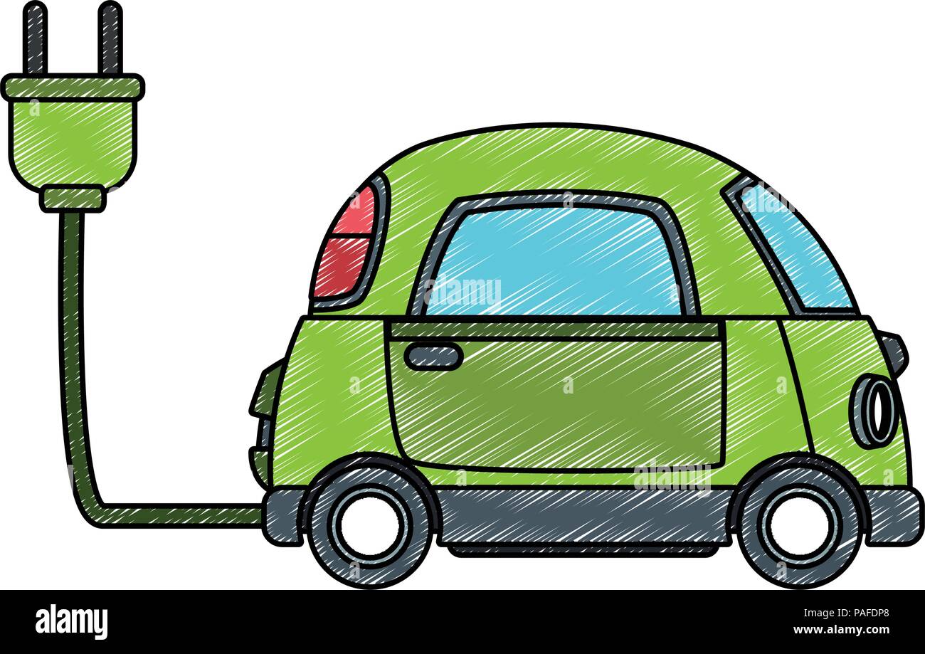 Electric car isolated vector illustration graphic design Stock Vector ...