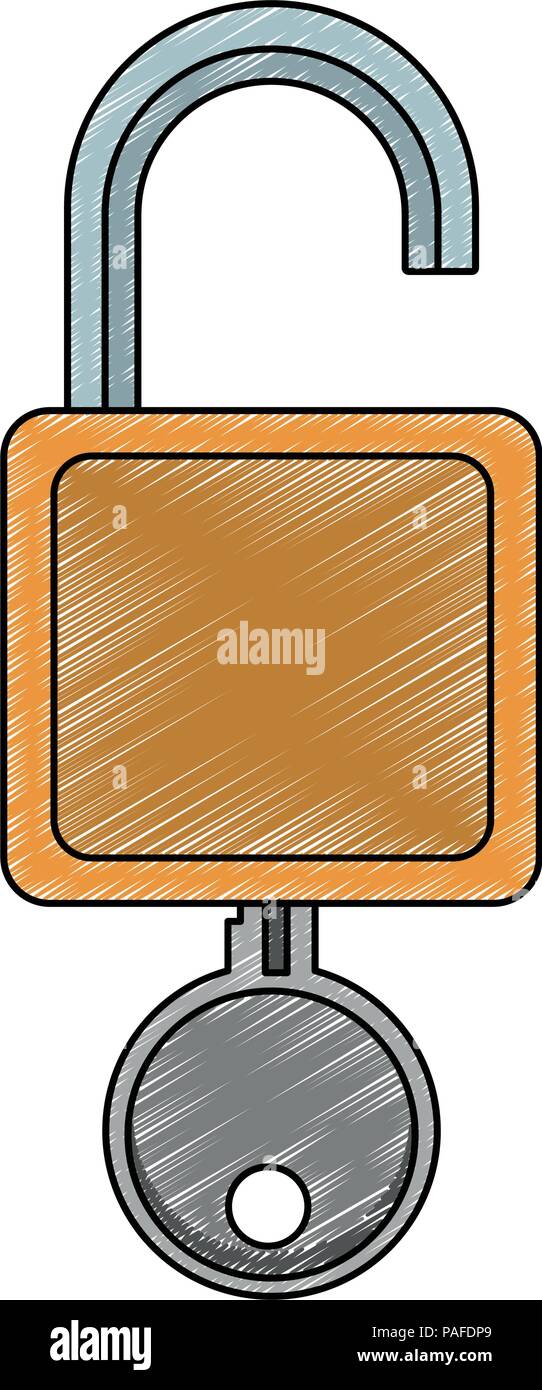 Key inside padlock vector illustration graphic design Stock Vector ...