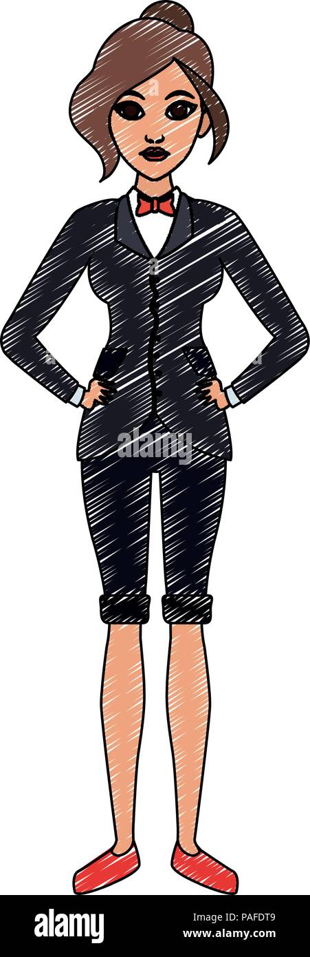 Woman magician costume cartoon vector illustration graphic design Stock ...