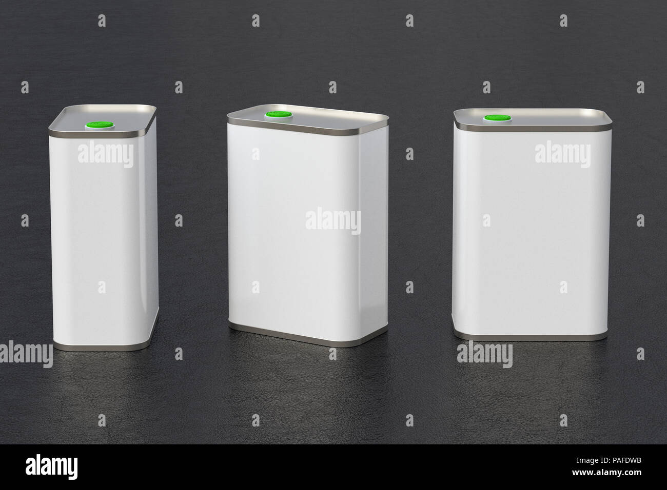 Oil can. Blank white rectangular tin can isolated with clipping path ...