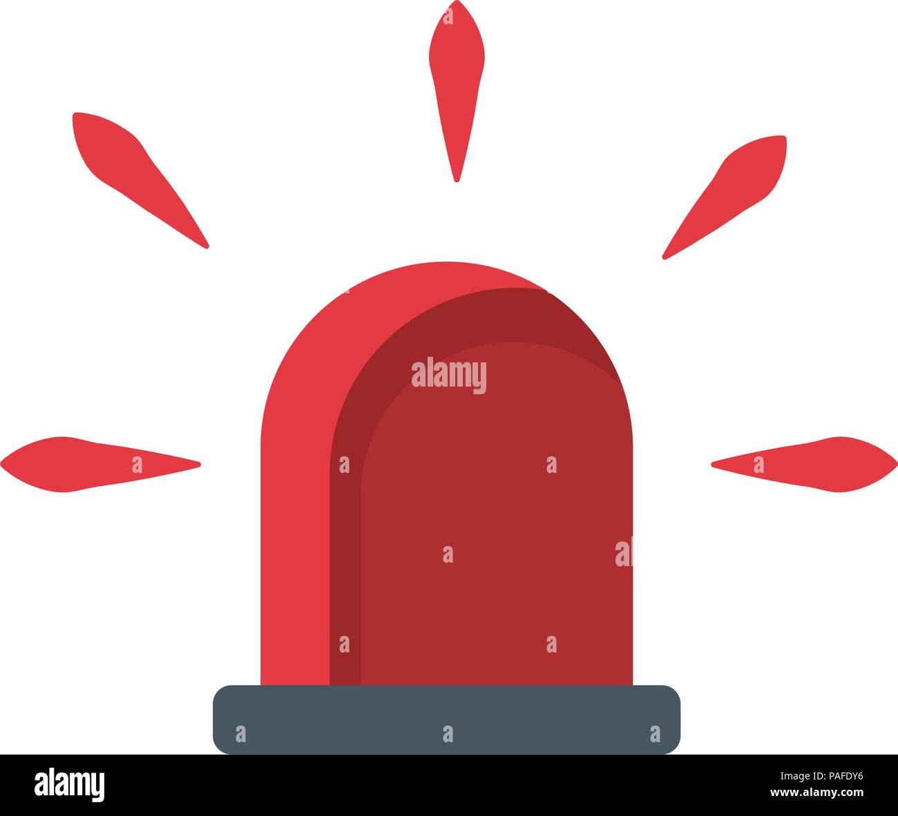 Alarm siren light vector illustration graphic design Stock Vector Image ...