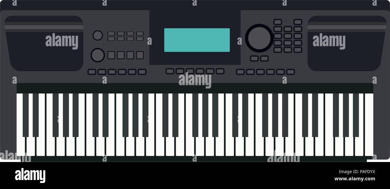 Music modern keyboard vector illustration graphic design Stock Vector ...