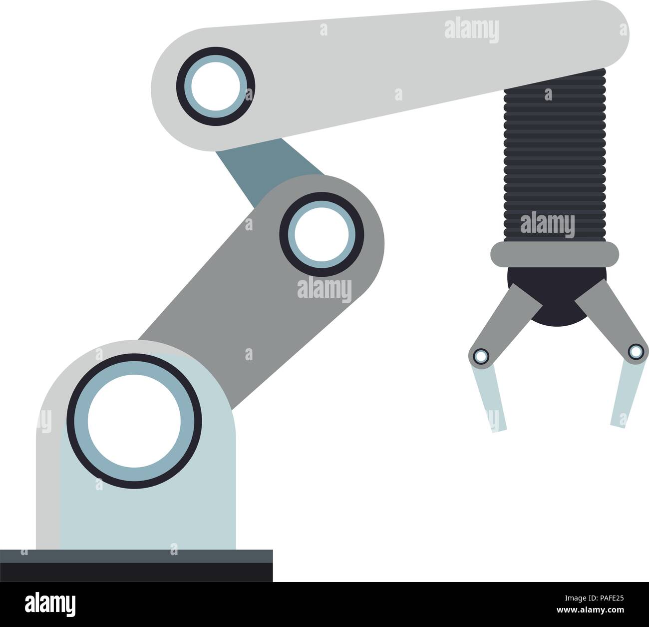 Robot arm machine vector illustration graphic design Stock Vector Image ...