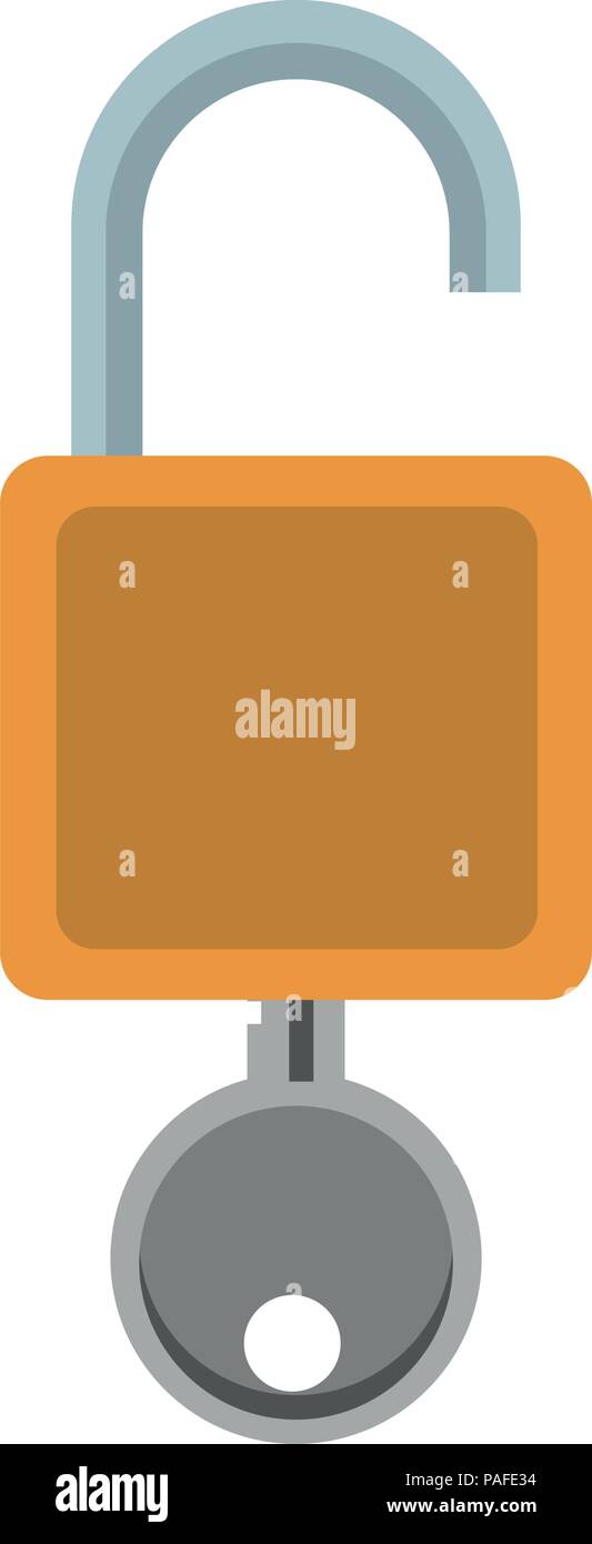 Key inside padlock vector illustration graphic design Stock Vector ...