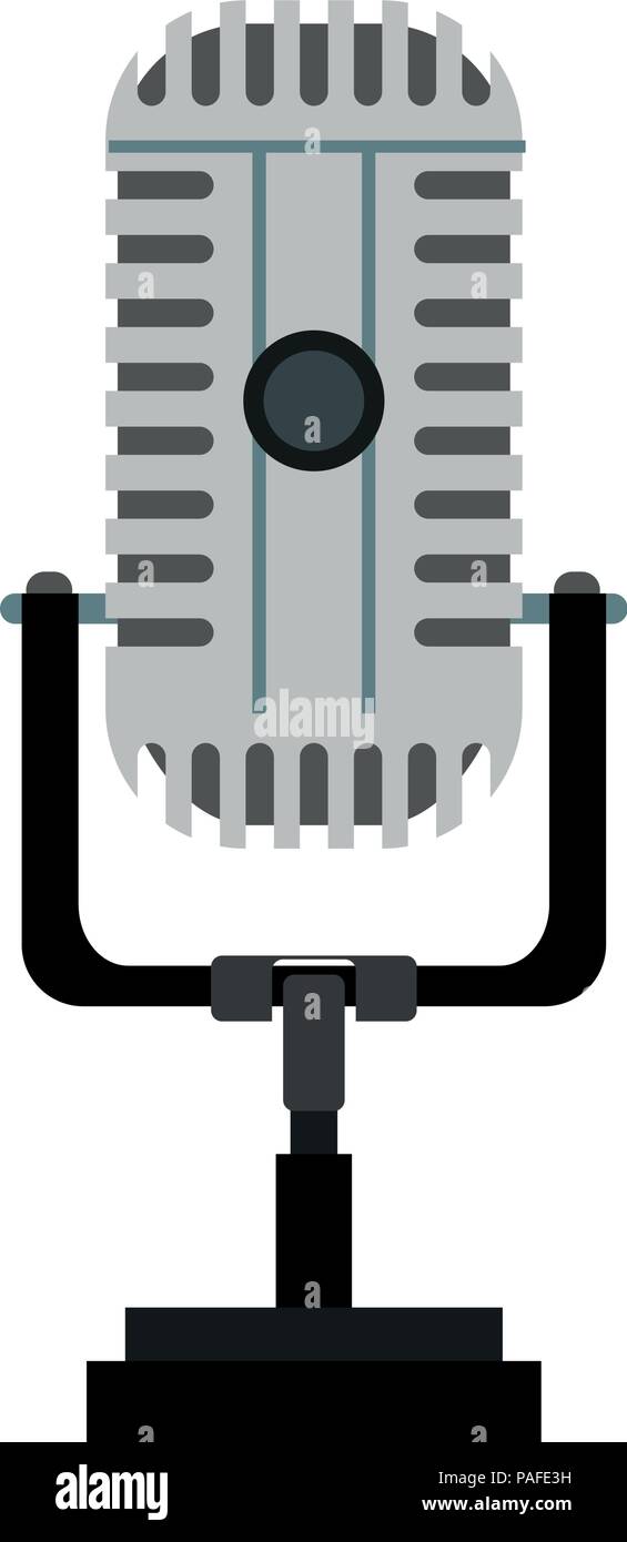 Vintage microphone isolated vector illustration graphic design Stock ...