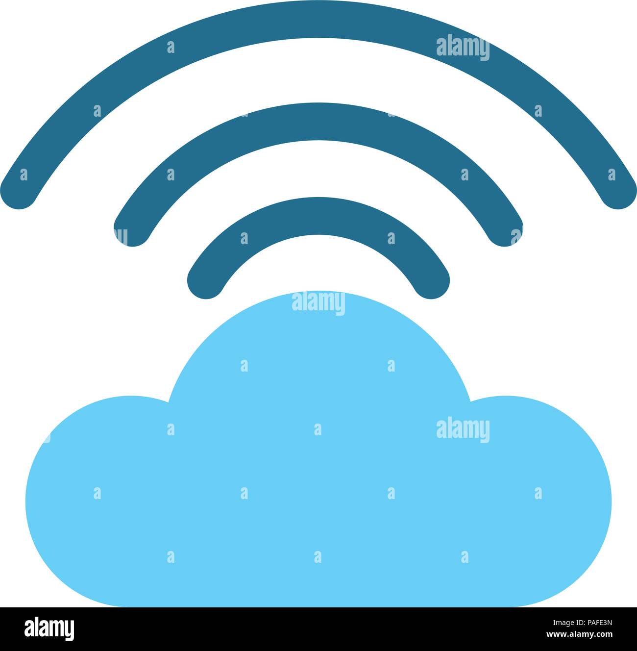 Cloud computing and wifi vector illustration graphic design Stock ...