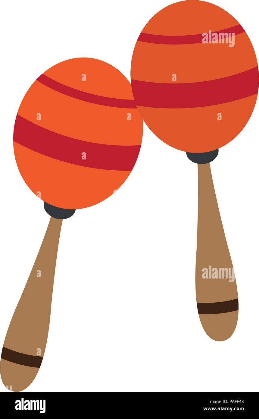 Maracas music instrument vector illustration graphic design Stock ...