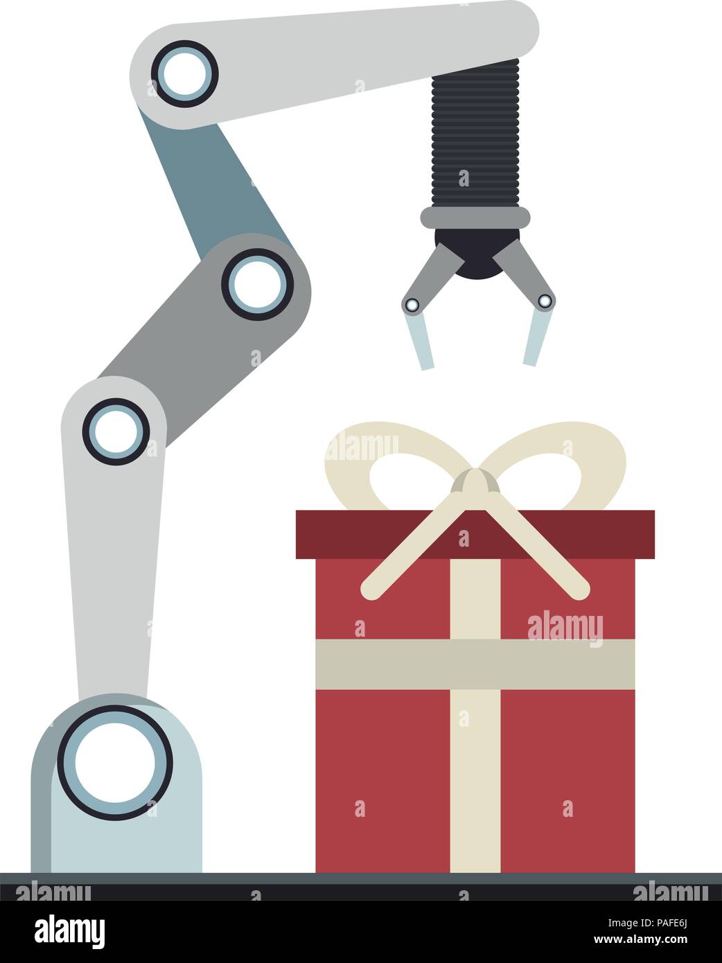 Robot arm machine vector illustration graphic design Stock Vector Image ...