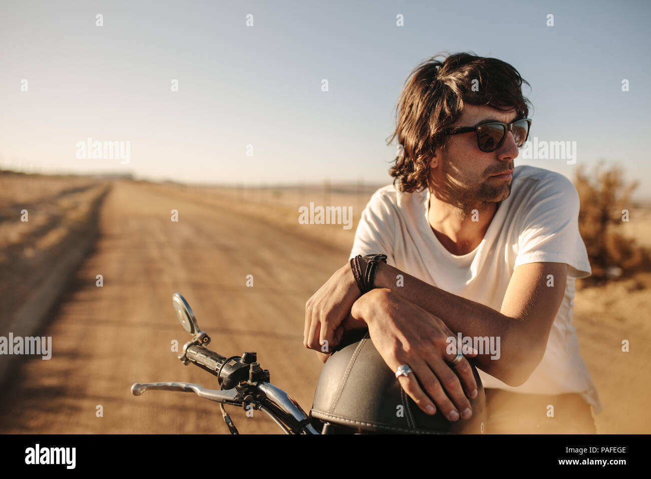 Motorcyclist man hi-res stock photography and images - Alamy