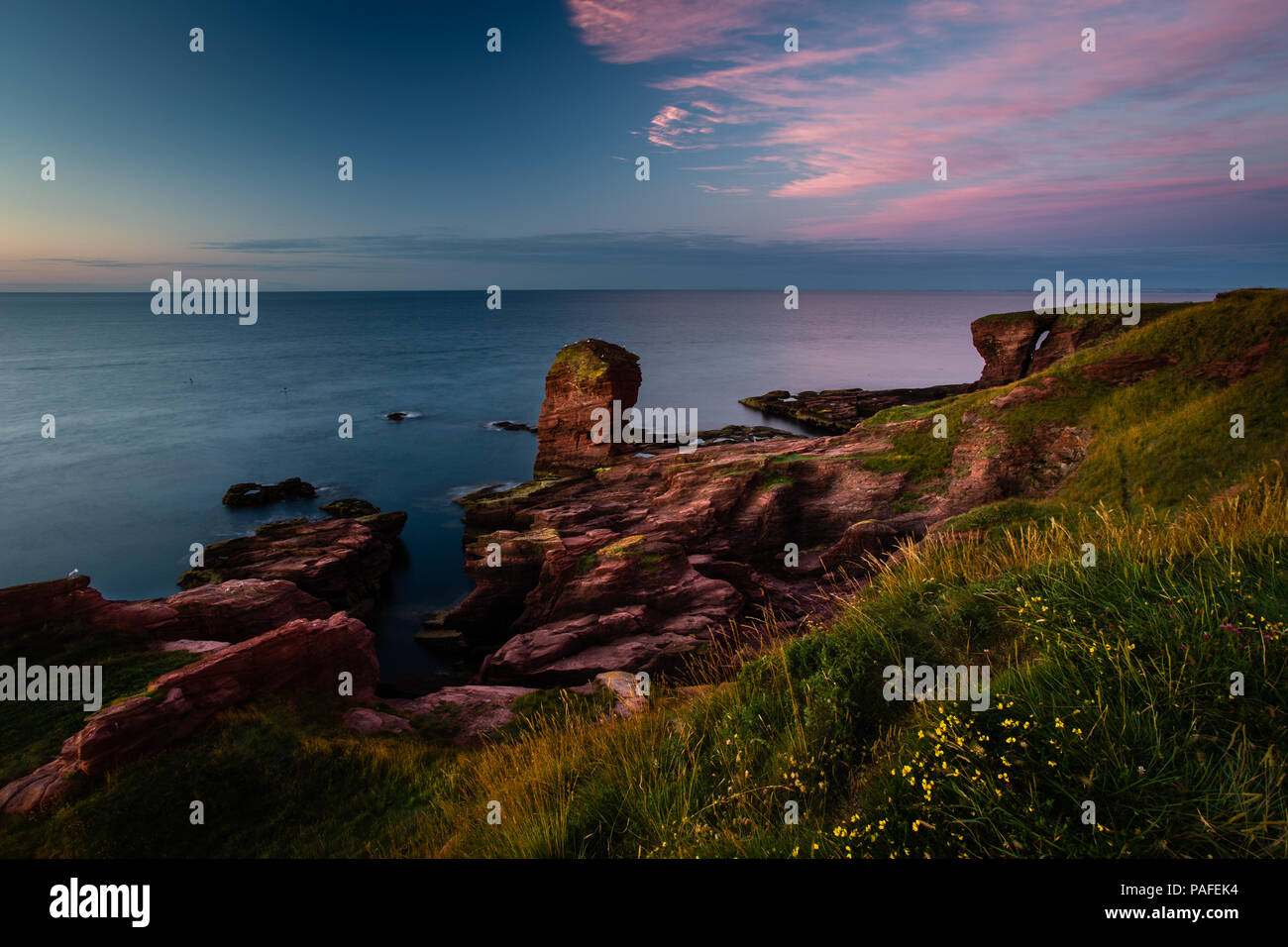 Seaton cliffs - sunrise Stock Photo - Alamy