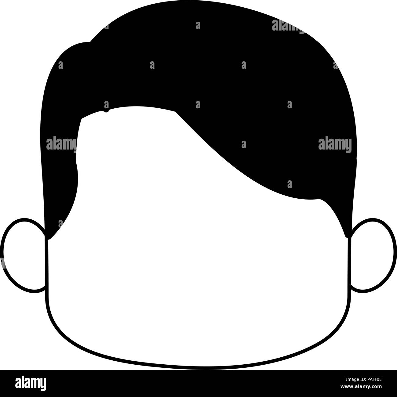 Cute midget man face vector illustration graphic design Stock Vector ...