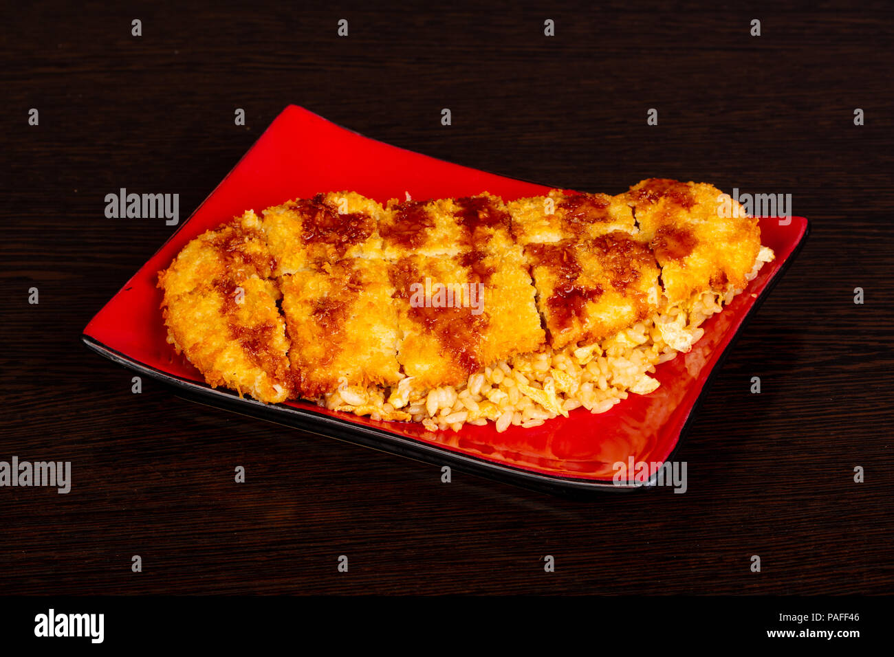 Roasted pork schnitzel with cheese Stock Photo - Alamy