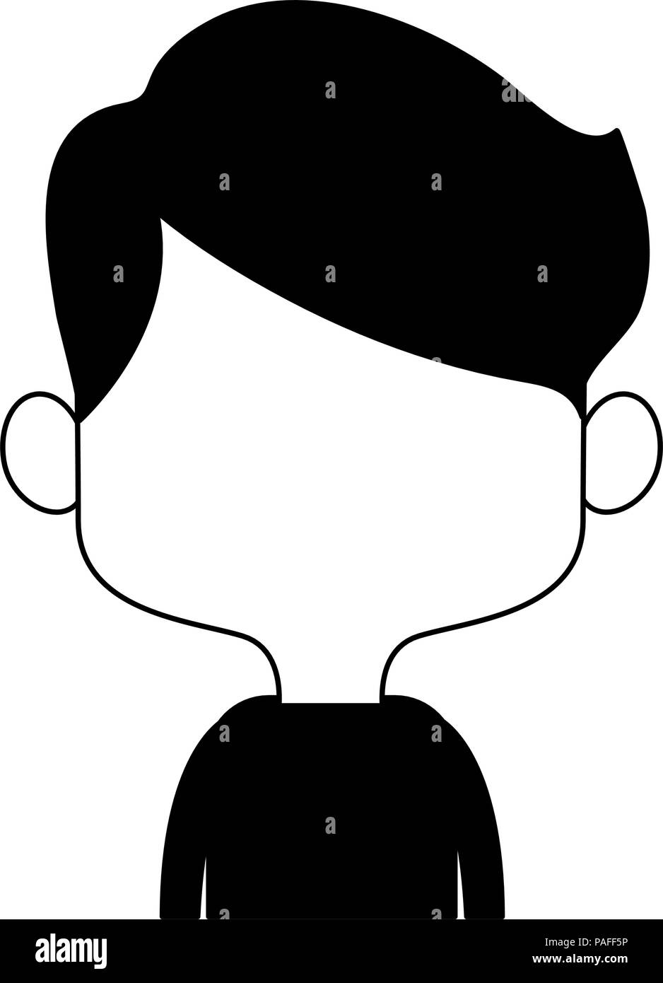 Cute midget man profile vector illustration graphic design Stock Vector ...