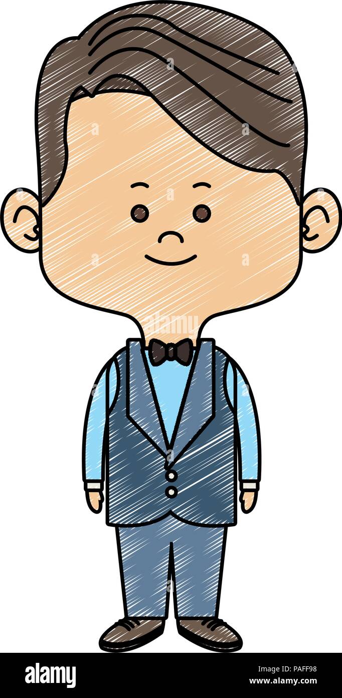 Groom midget cartoon vector illustration graphic design Stock Vector ...