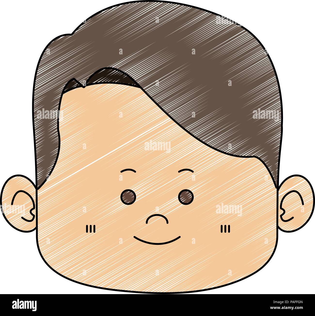 Cute midget man face vector illustration graphic design Stock Vector ...