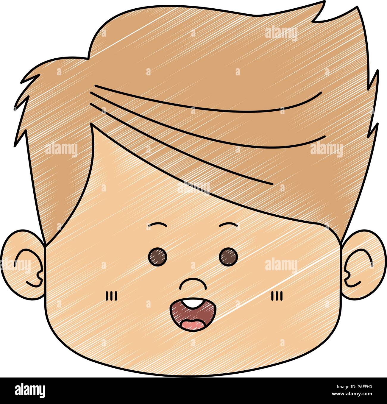 Cute midget man face vector illustration graphic design Stock Vector ...