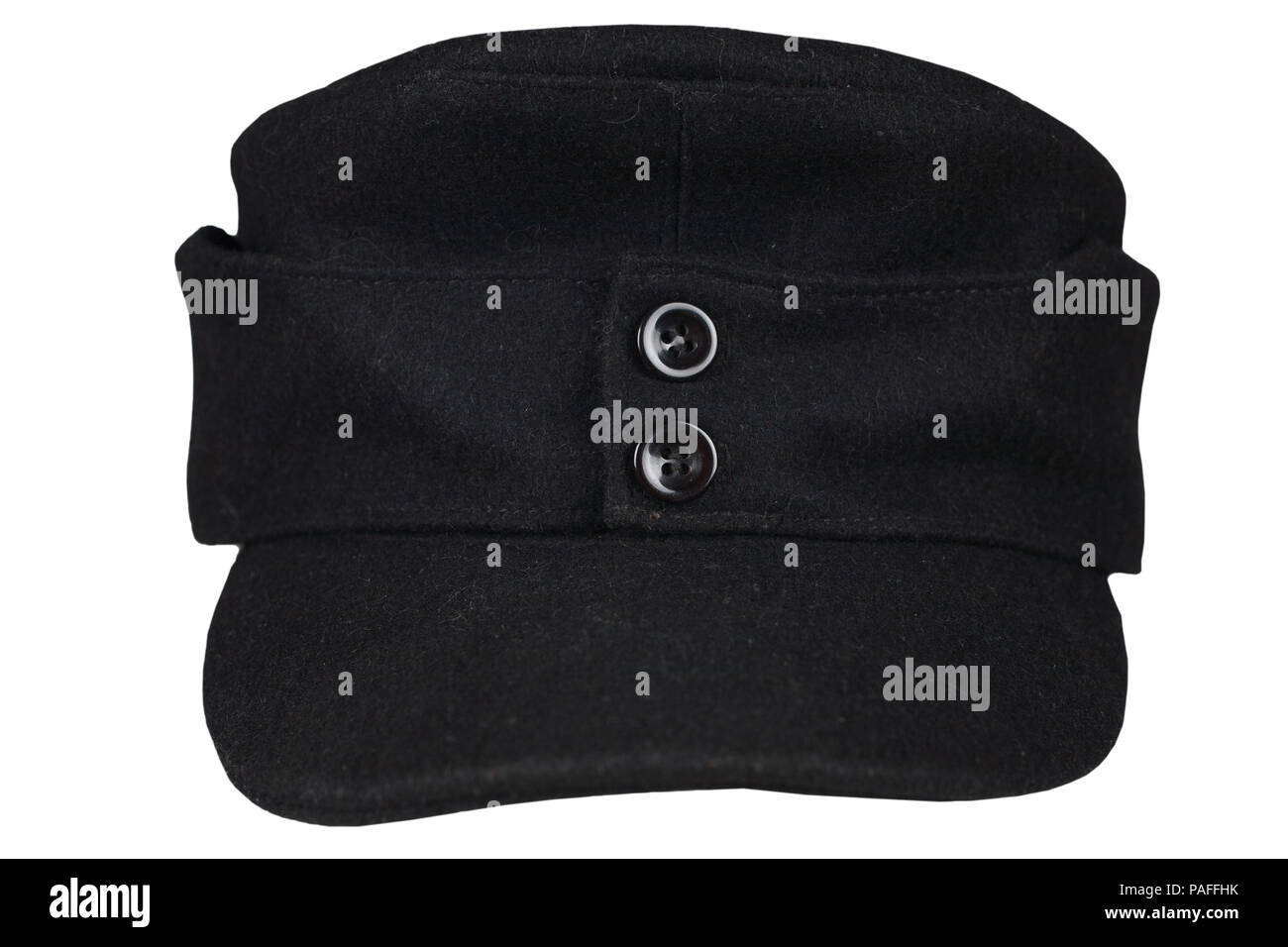 German Army tank crew black kepi World War II period Stock Photo - Alamy