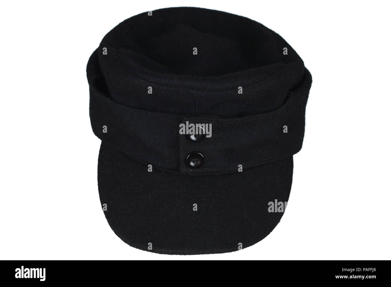 German Army tank crew black kepi World War II period Stock Photo - Alamy