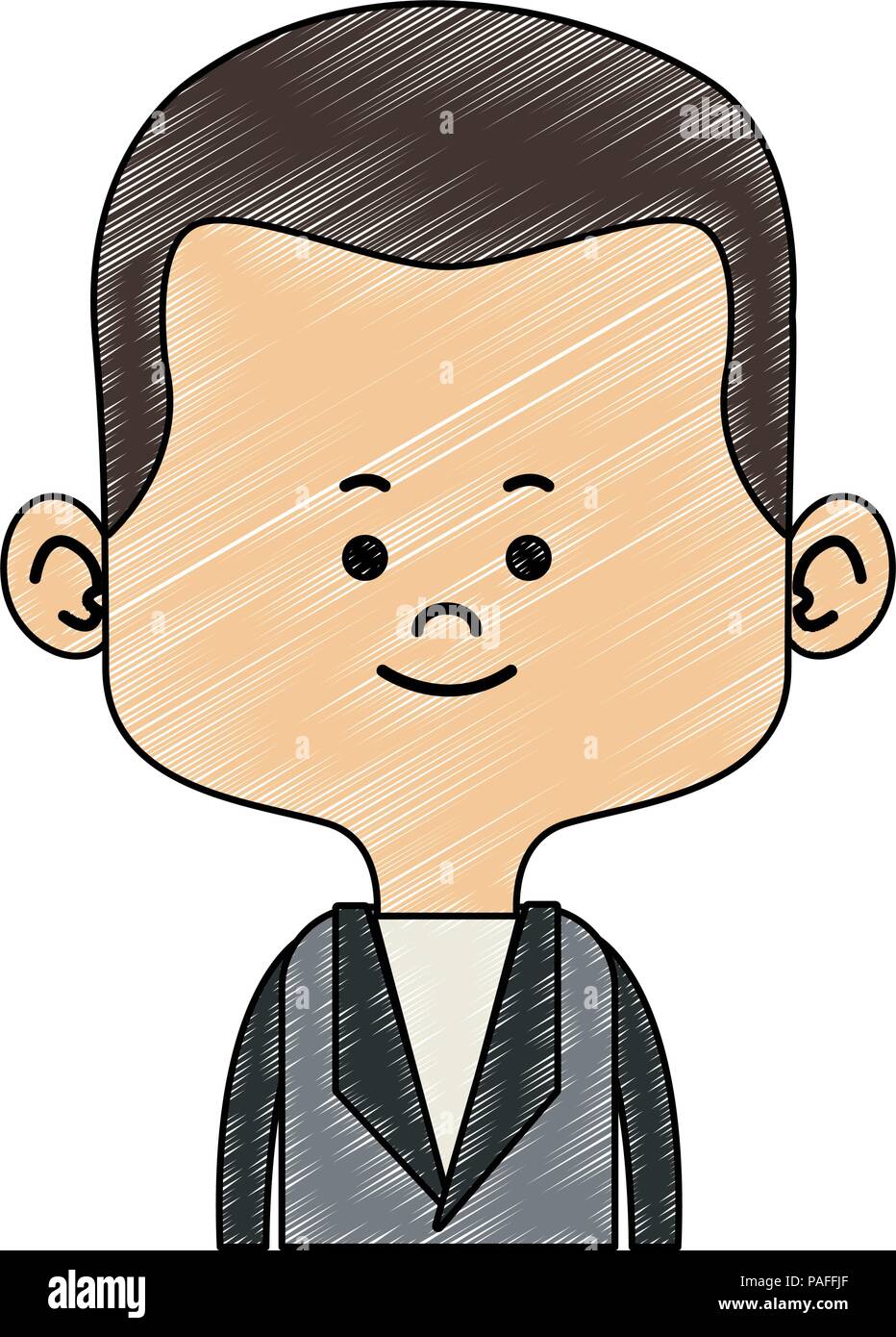 Cute midget man profile vector illustration graphic design Stock Vector ...