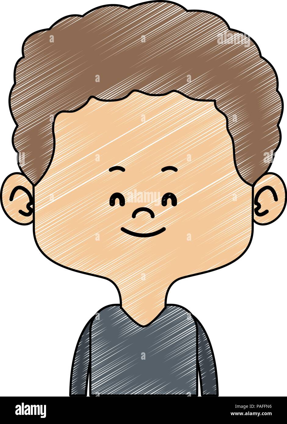 Cute midget man profile vector illustration graphic design Stock Vector ...