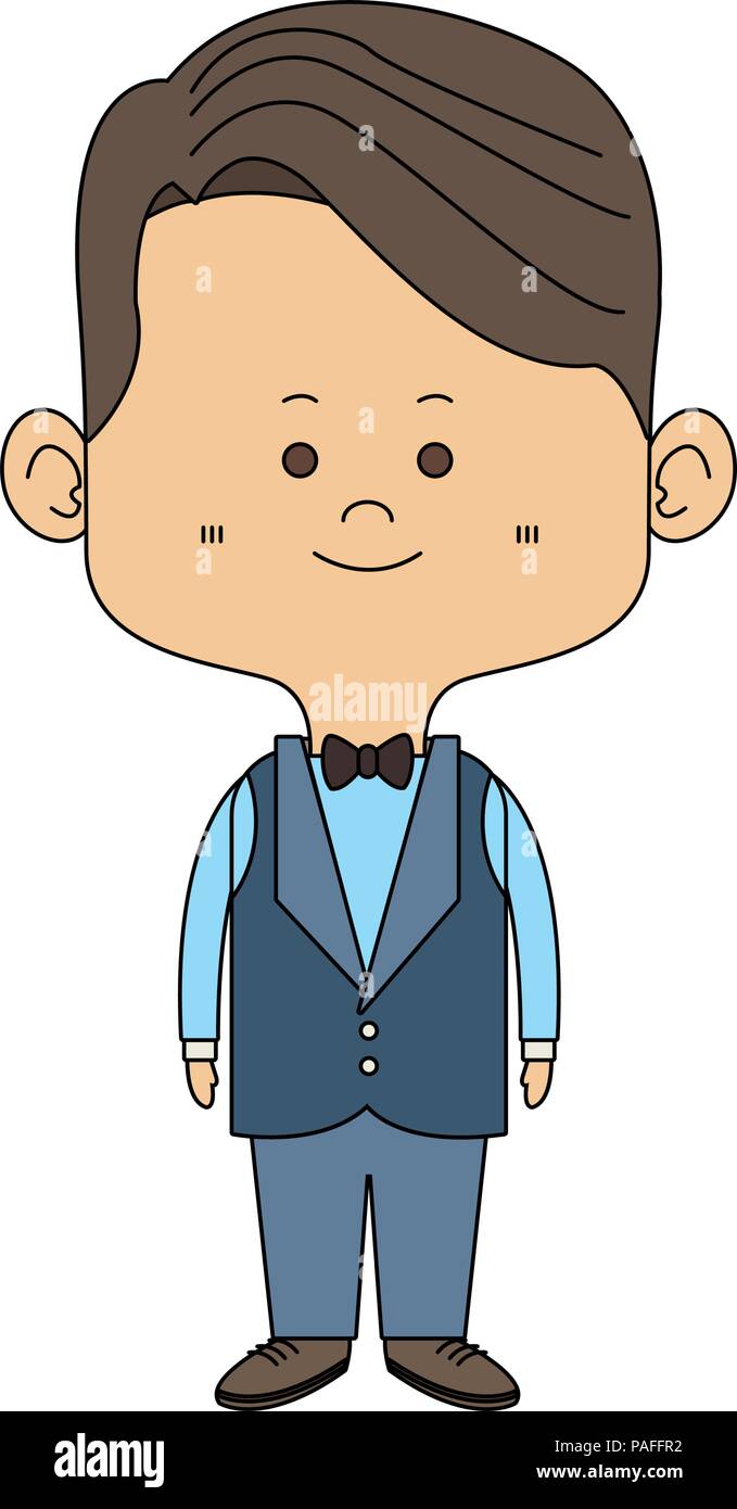 Groom midget cartoon vector illustration graphic design Stock Vector ...