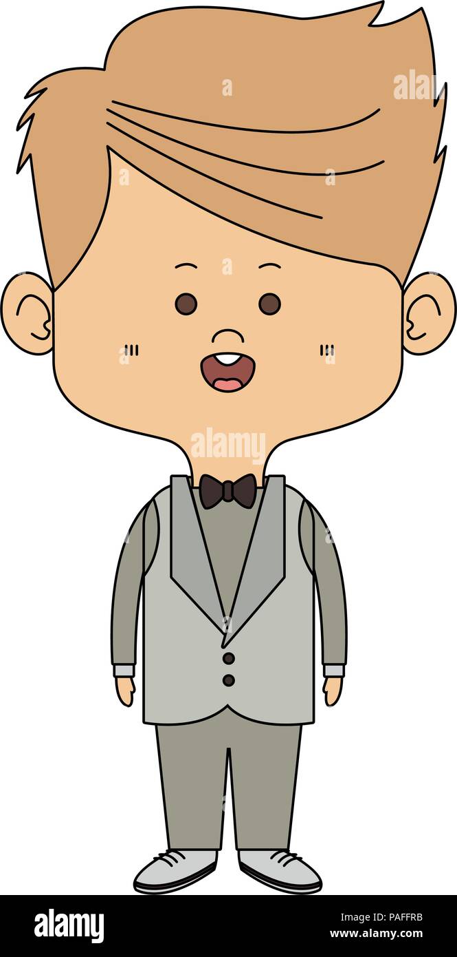 Groom midget cartoon vector illustration graphic design Stock Vector ...