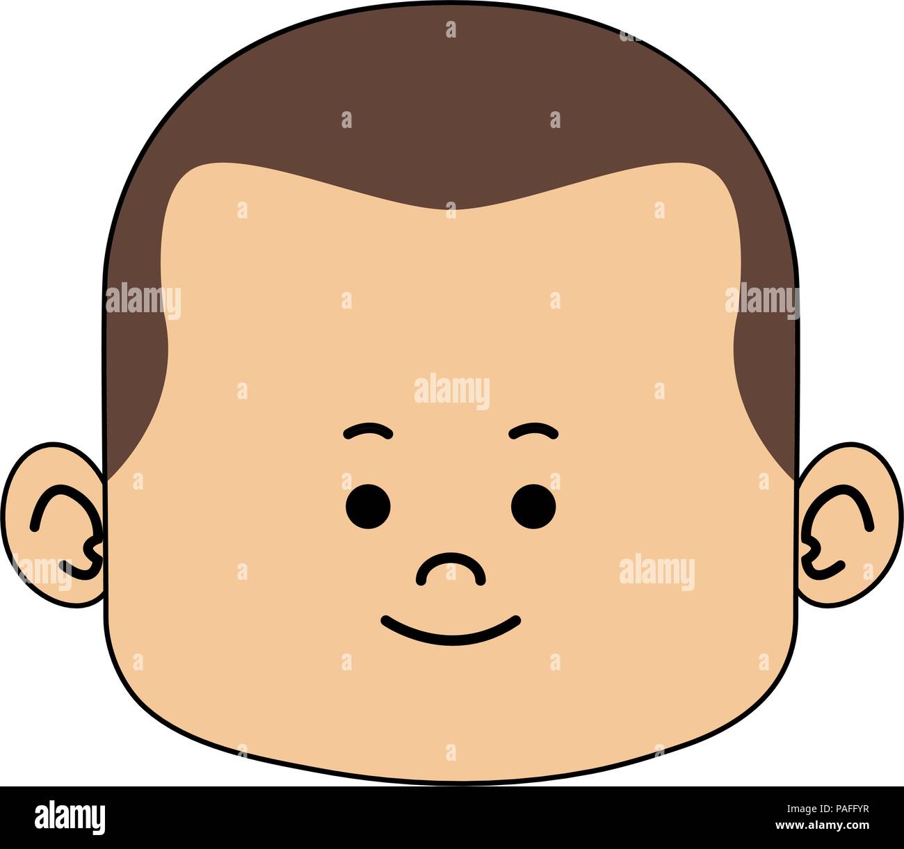Cute midget man face vector illustration graphic design Stock Vector ...