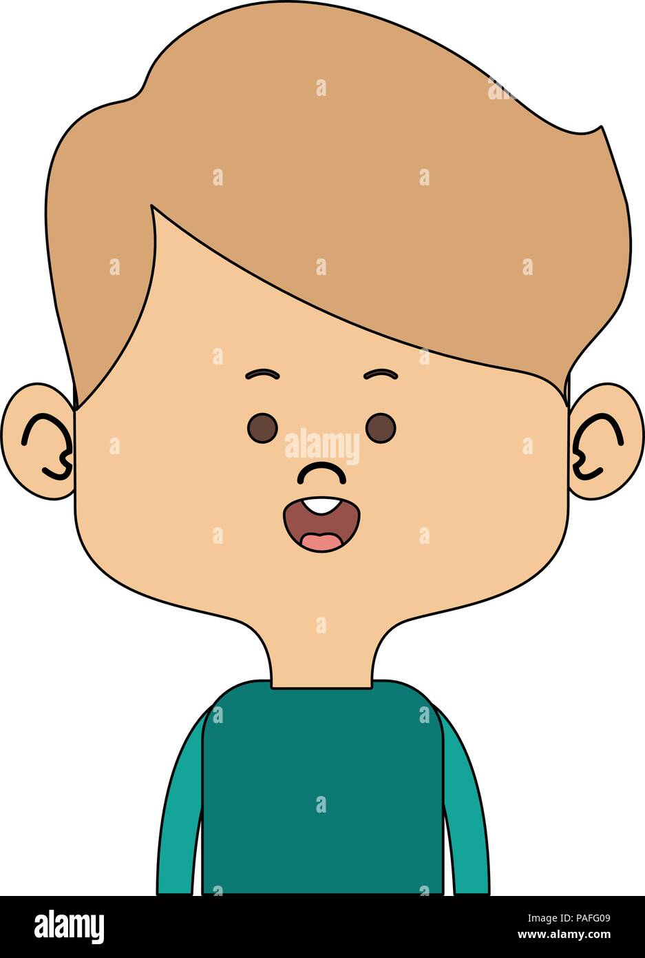 Cute midget man profile vector illustration graphic design Stock Vector ...