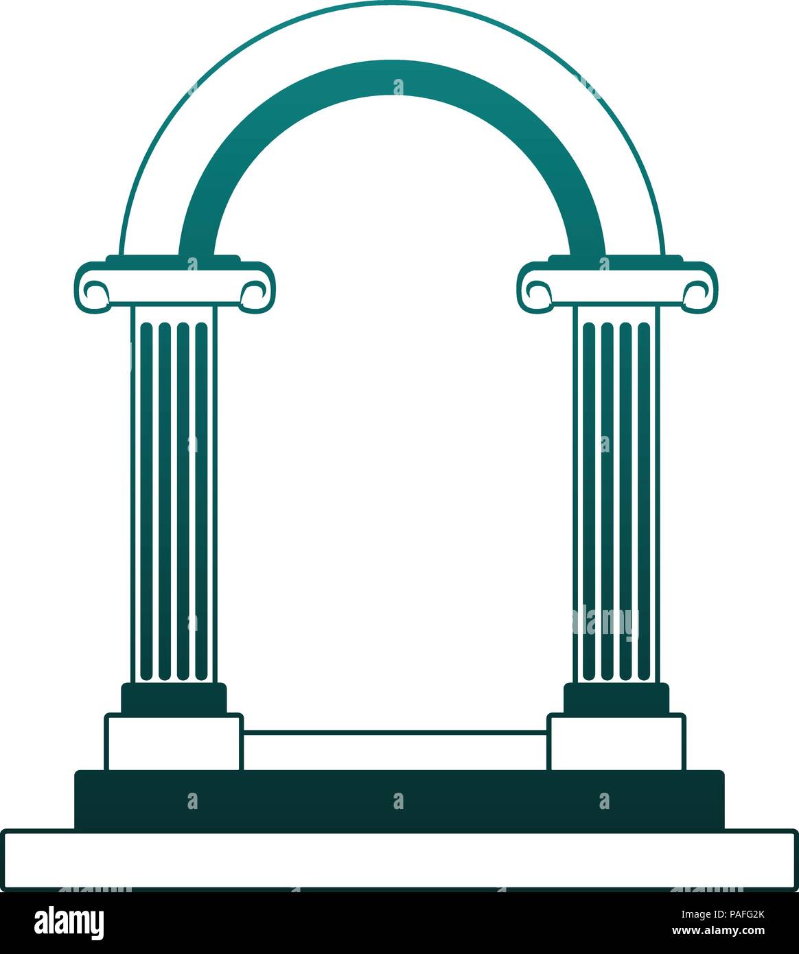 Wedding columns gate vector illustration graphic design Stock Vector ...