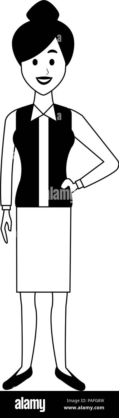 Executive businesswoman cartoon vector illustration graphic design ...