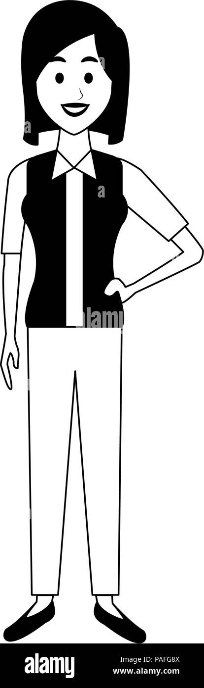 Executive businesswoman cartoon vector illustration graphic design ...