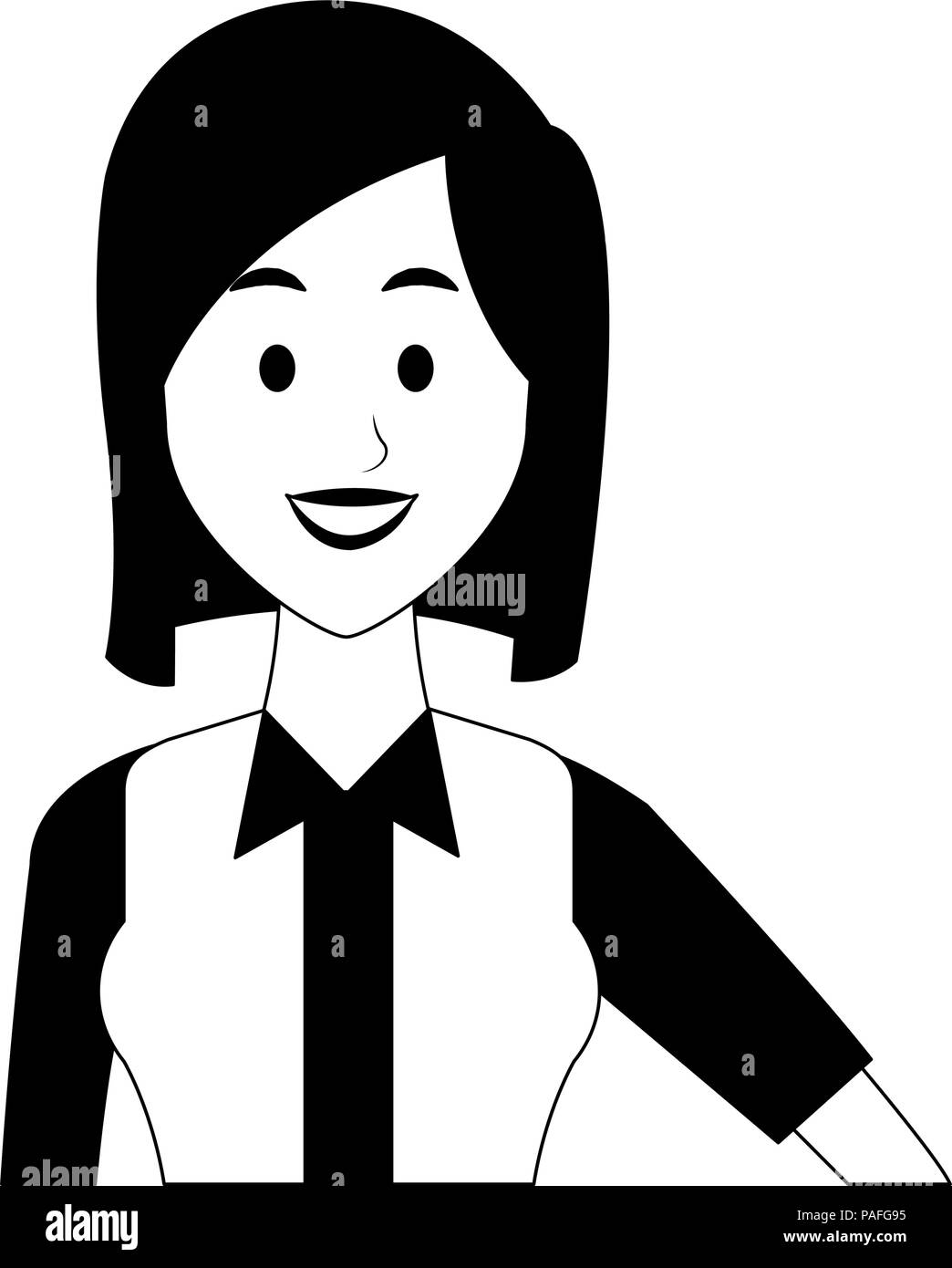 Executive businesswoman cartoon vector illustration graphic design ...