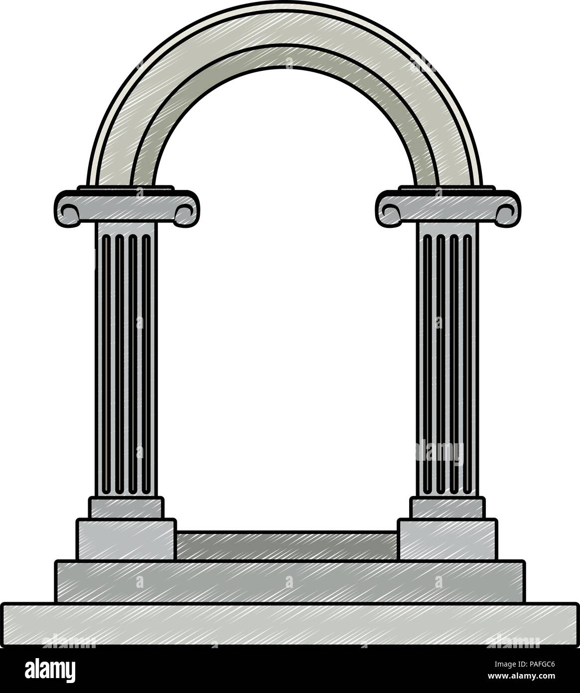 Wedding columns gate vector illustration graphic design Stock Vector ...